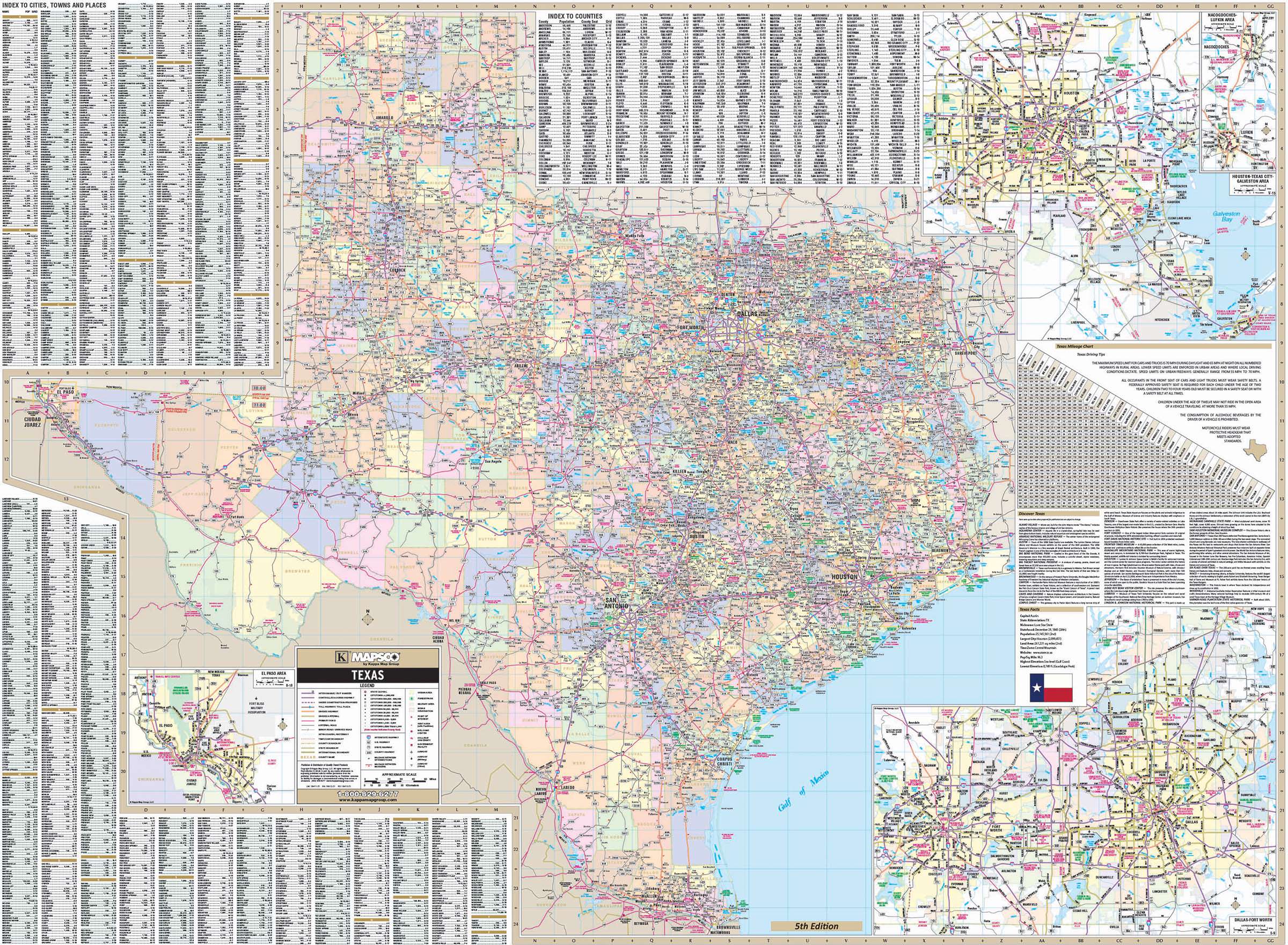 Wall Map Of Texas Counties